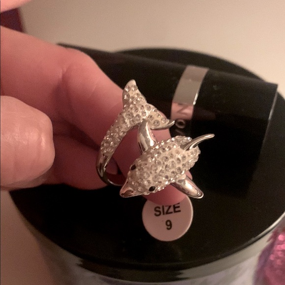 Jewelry | Silver Dolphin Ring New Size 9 | Poshmark
